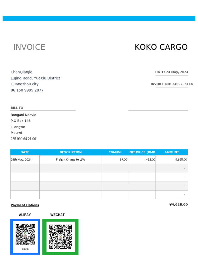 Koko Invoice (Final) | PDF