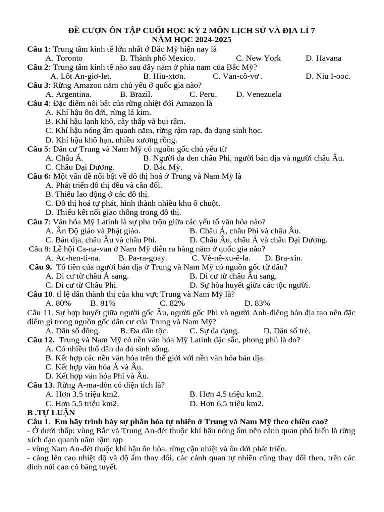 Đề Cương ck2 (1) .Docx | PDF