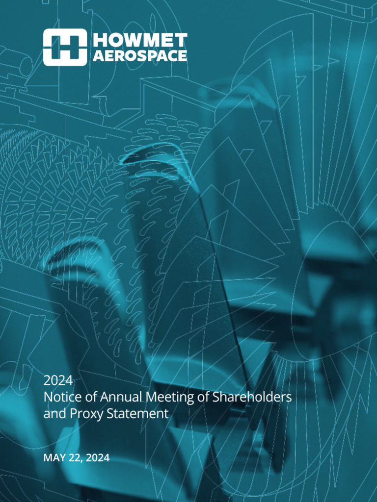 HWM 2024 Proxy Statement | PDF | Board Of Directors | Proxy Voting