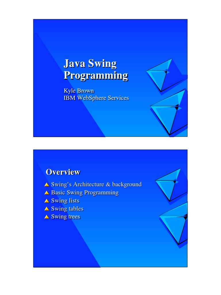 Swing Programming Pdf Array Data Structure Information Technology Management