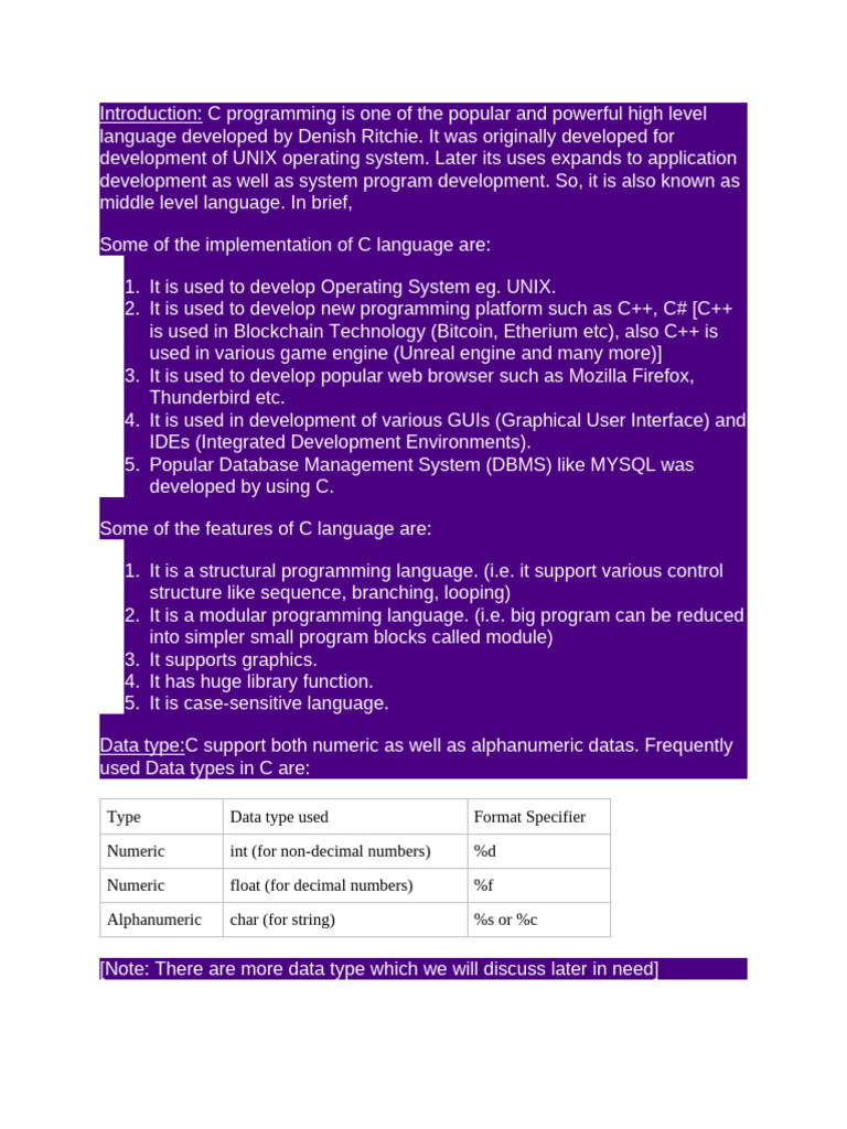 See Mannual Computer Cprogramming 2 | PDF | Computing | Computer ...