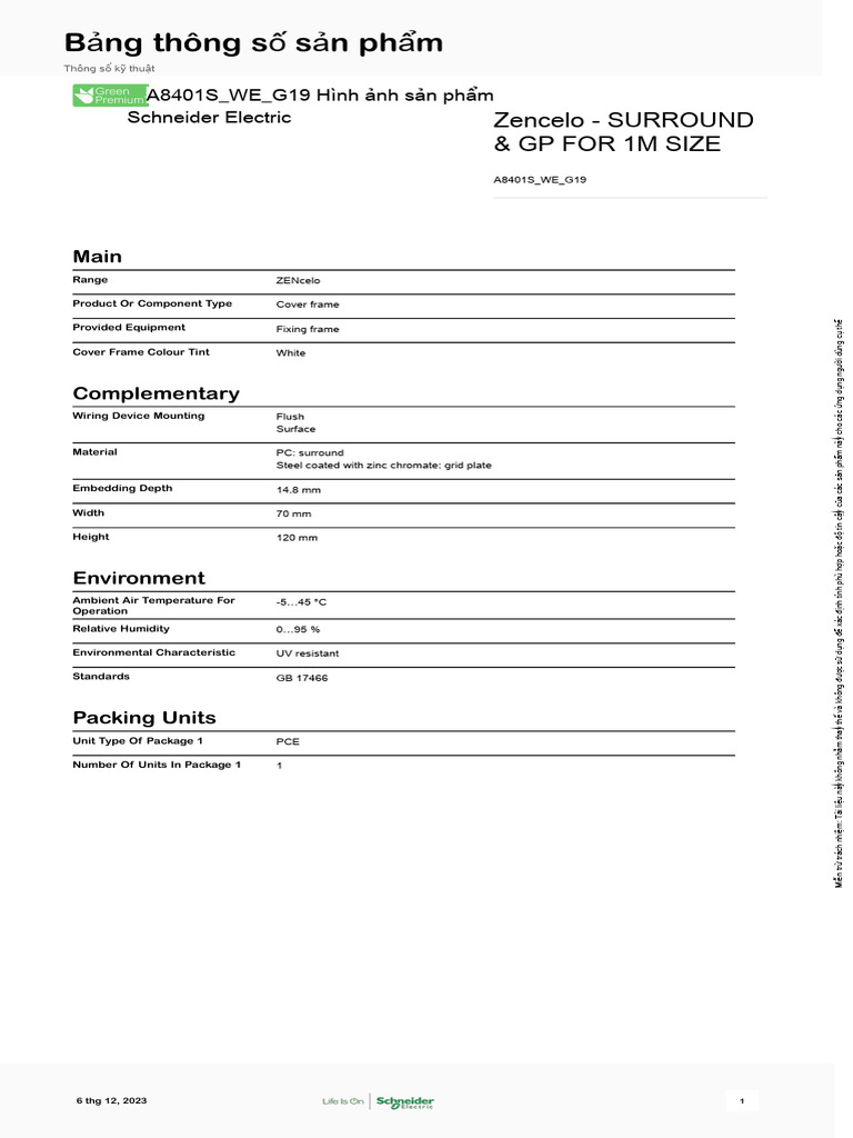 Schneider Electric ZENcelo A8401S WE G19 | PDF