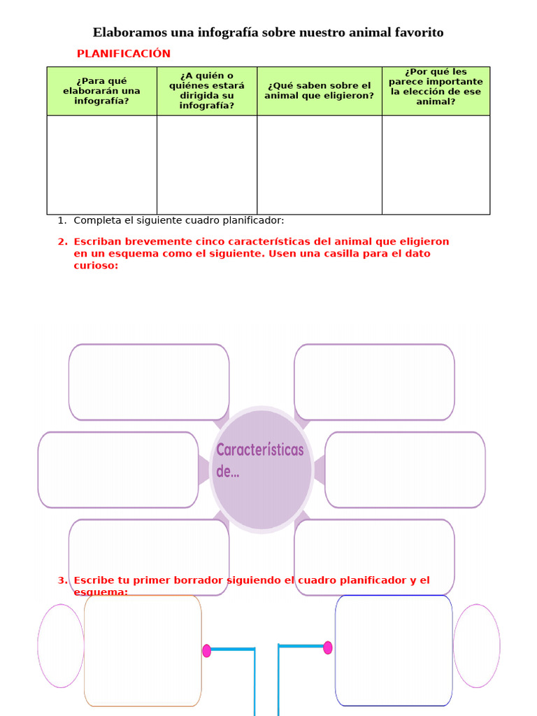 Elaboramos Una Infografía Sobre Nuestro Animal Favorito | PDF