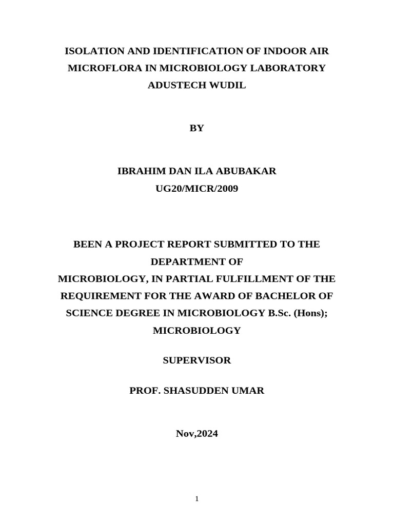 New (Isolation and Identification of Indoor Air Microflora New | PDF ...
