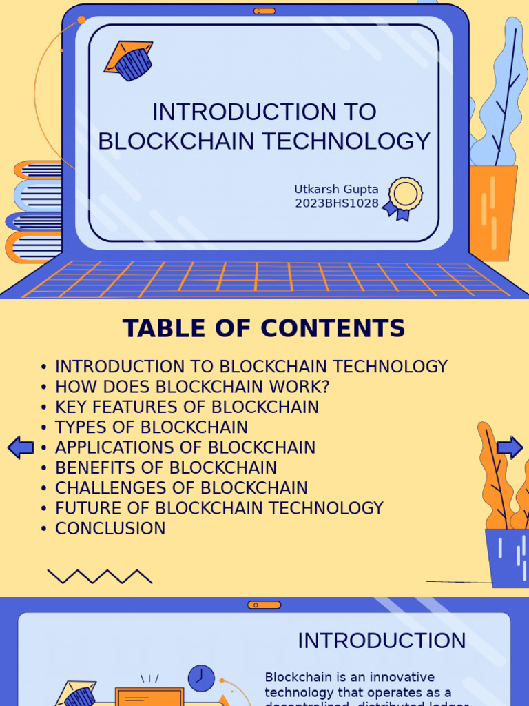 Introduction To Blockchain Technology | PDF