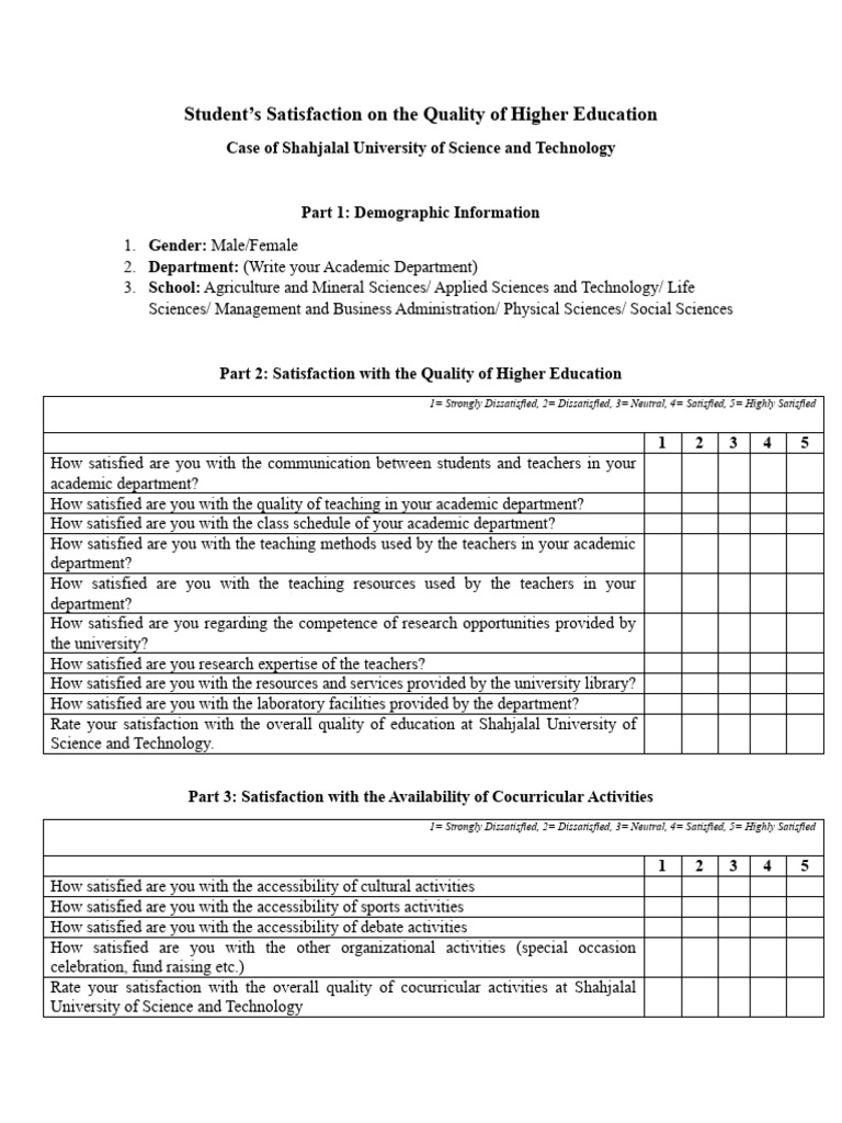 Draft Questionnaire | PDF | Science | Teachers