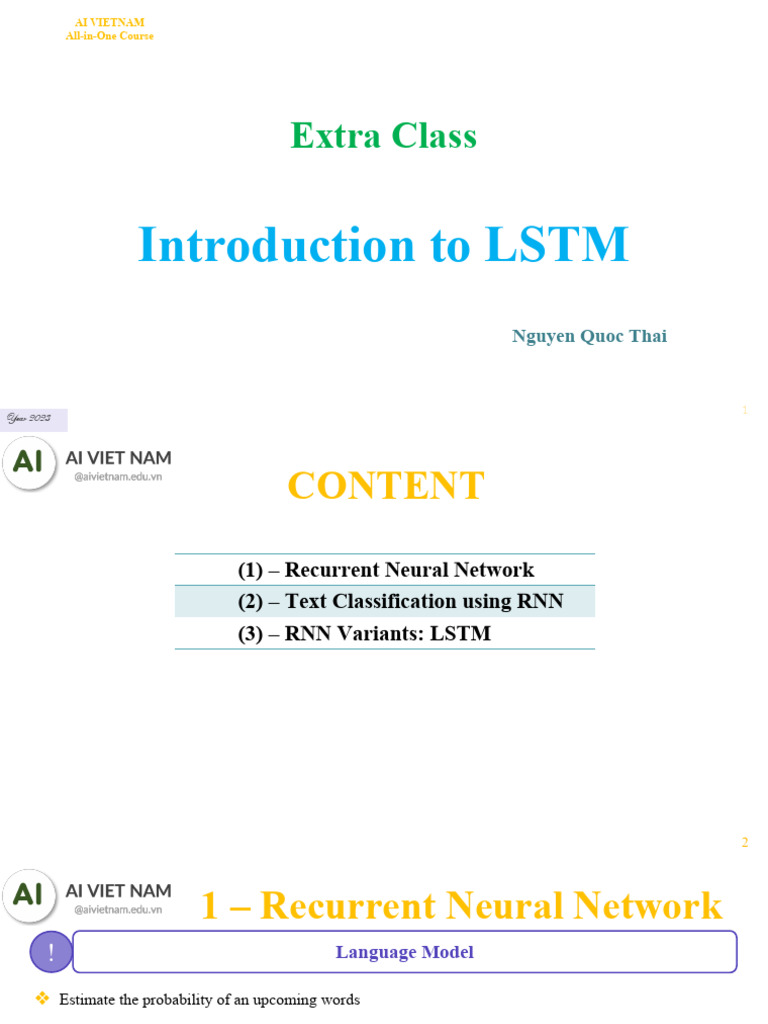 LSTM Introduction | PDF