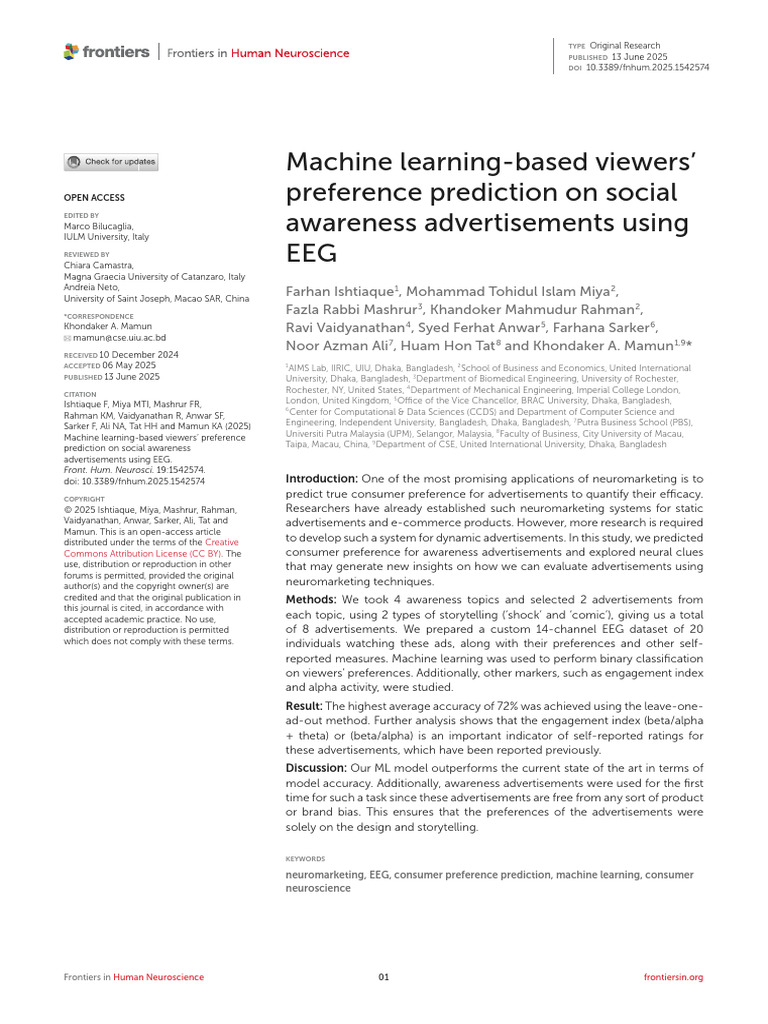 Machine_learning-based_viewers_preference_predict | PDF | Electroencephalography | Advertising