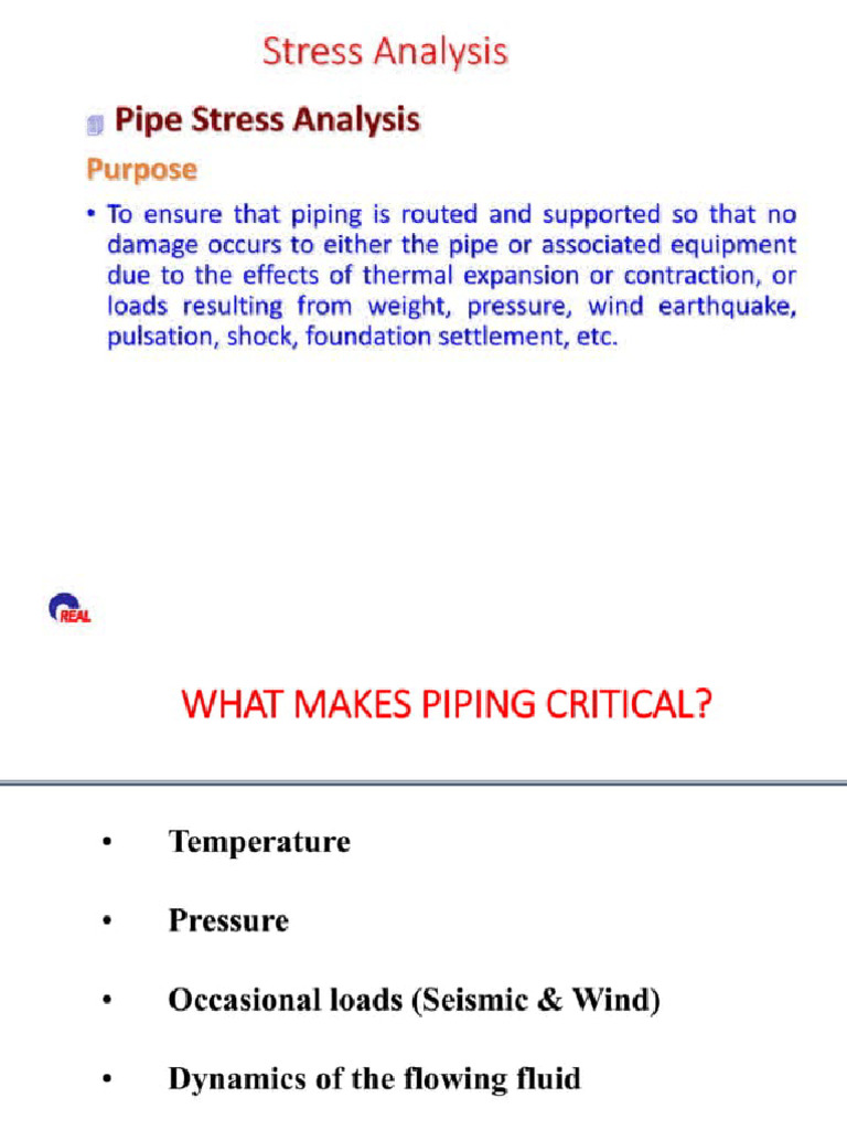 Piping Stress Analysis | PDF