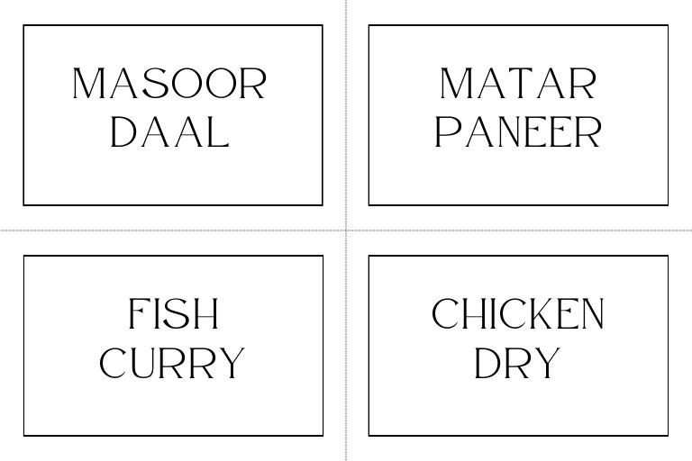 Black and White Monochromatic Food Label | PDF