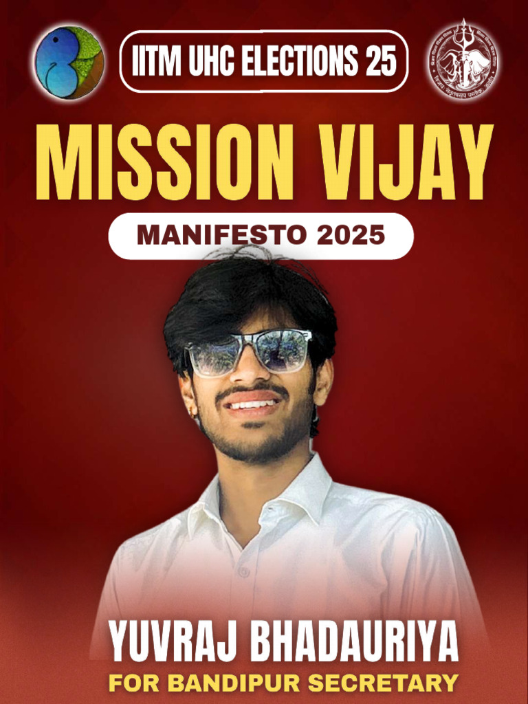 Manifesto Yuvraj Bhadauriya | PDF