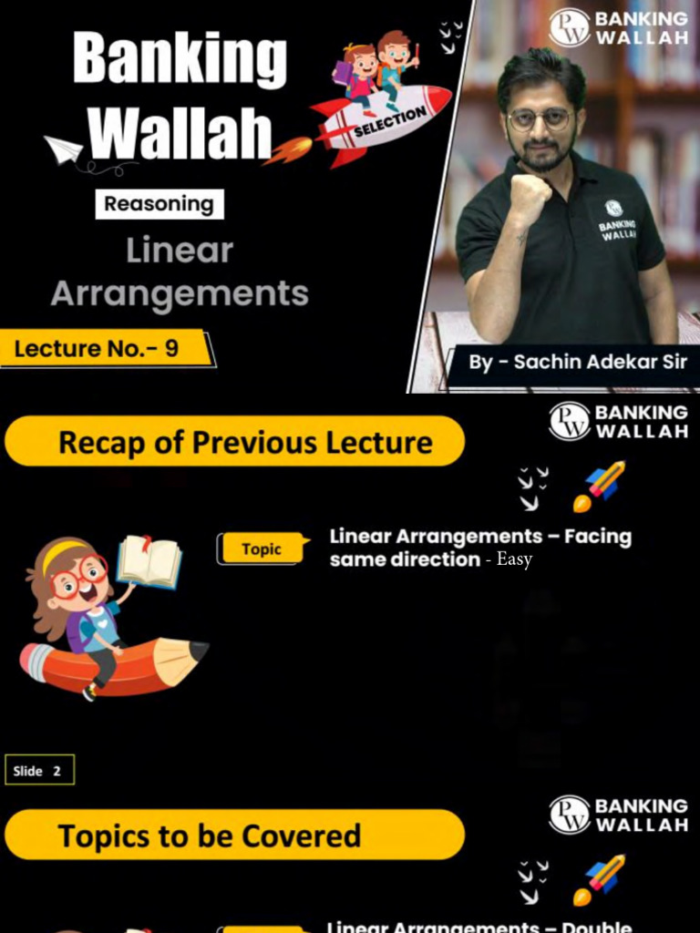 Linear Arrangements 09 - Class Notes | PDF
