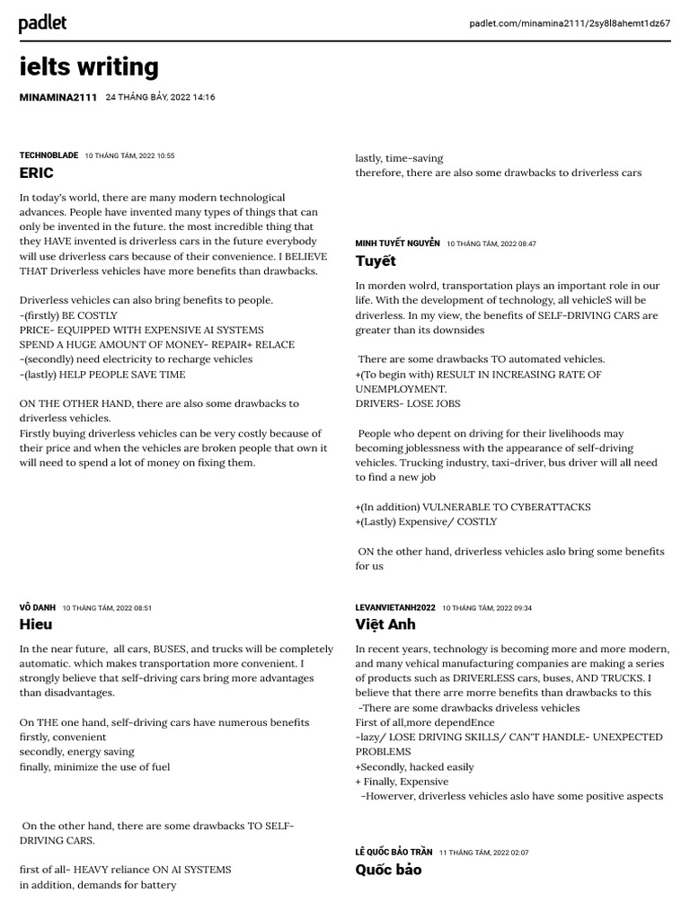 Benefits and Drawbacks of Driverless Cars | PDF | Car | Vehicles