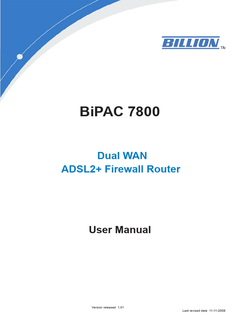 Bipac 7800 Um | PDF | Ip Address | Computer Network