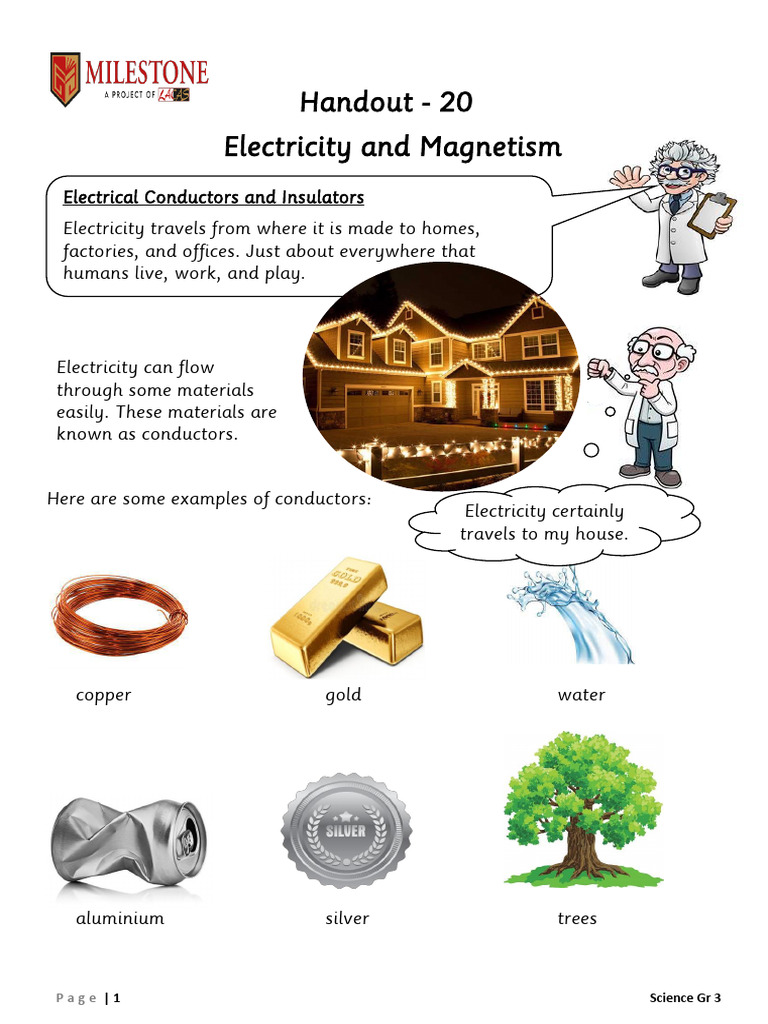 Electricity and Magnetism for Grade 3 | PDF