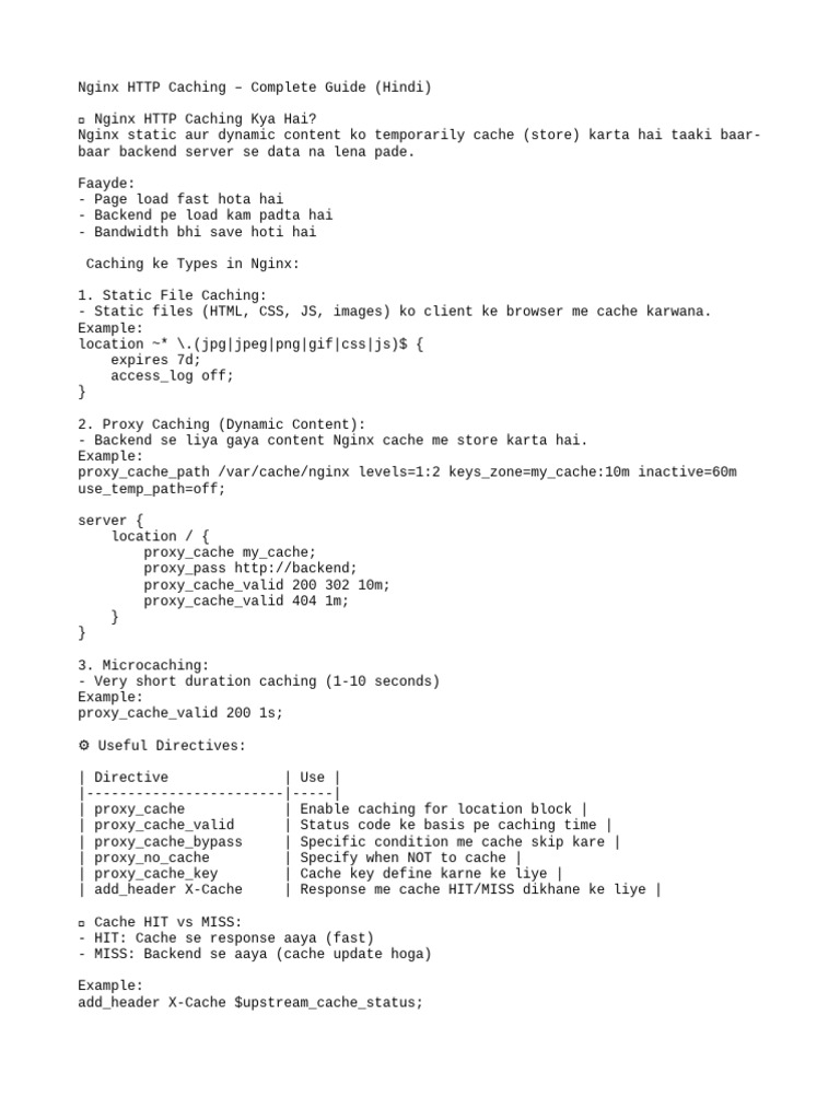 Caching Mechanism | PDF