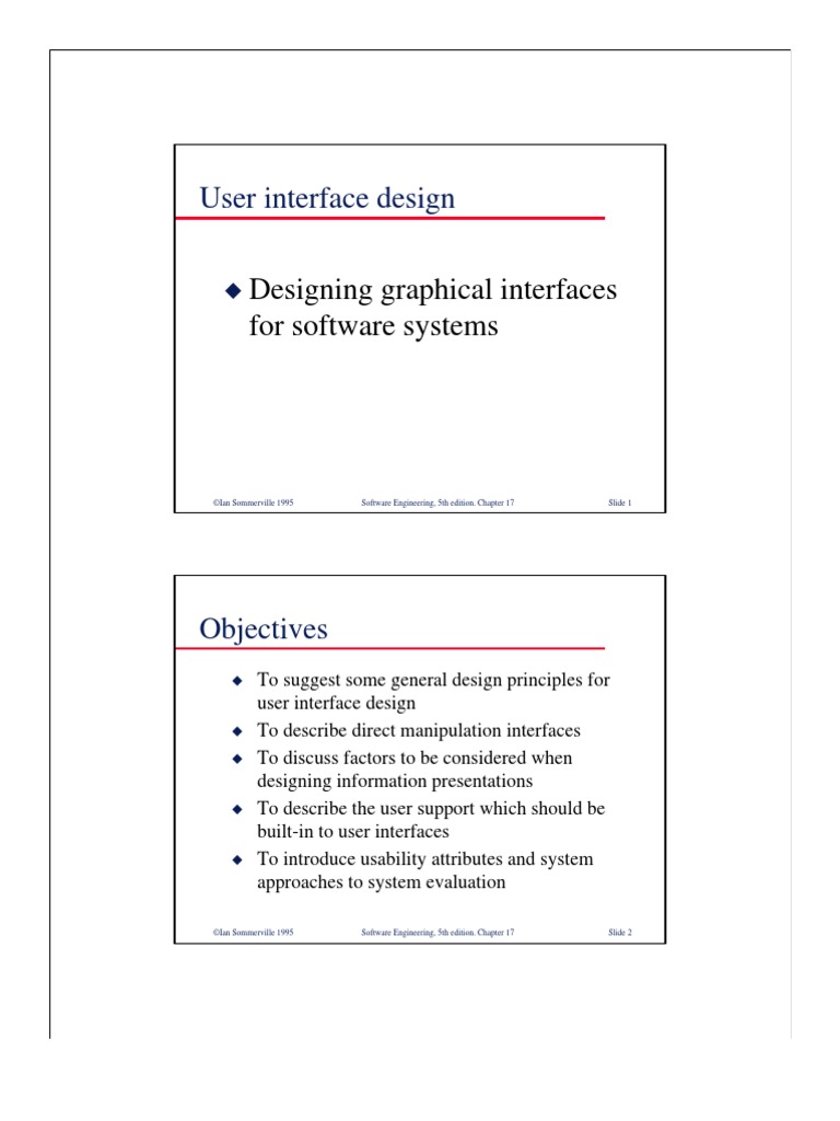 User Interface Design | PDF | Graphical User Interfaces | User ...