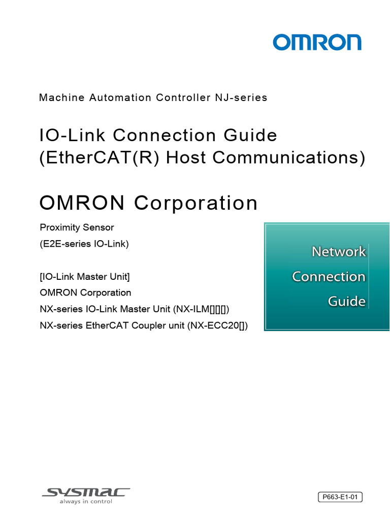 NJ-Series Machine Automation IO-Link Guide | PDF | Usb | Input/Output
