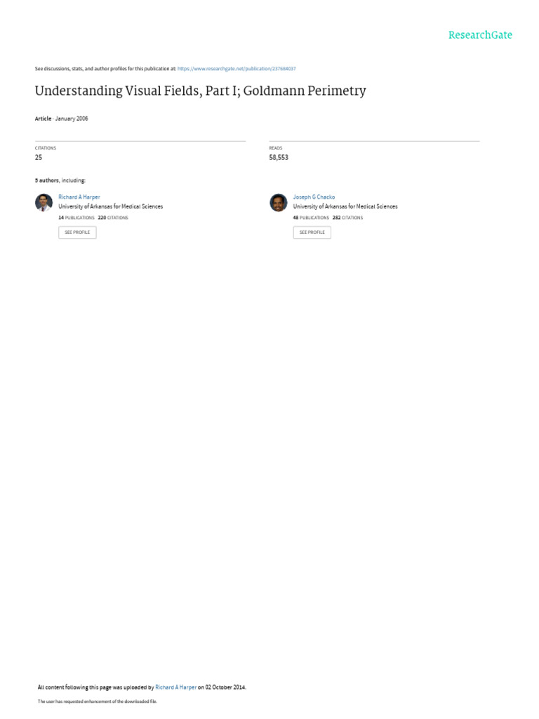 Understanding Visual Fields Part I | PDF | Decibel | Visual Perception