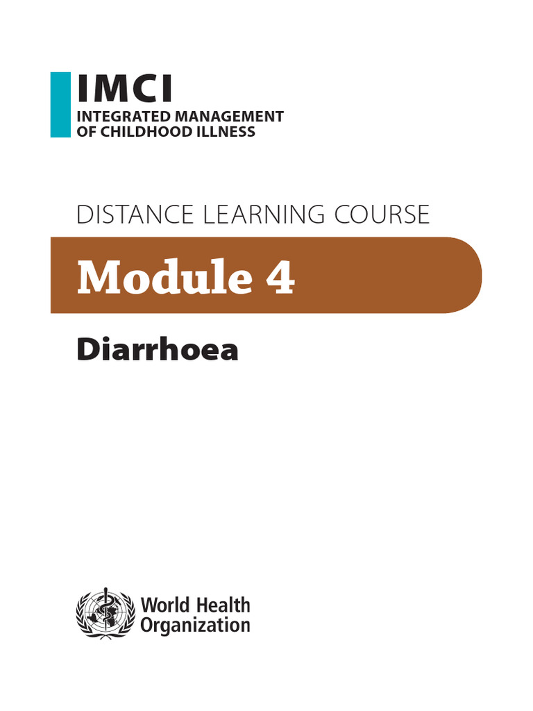 IMCI MOD4 Diarrhoea | PDF | Diarrhea | Dehydration
