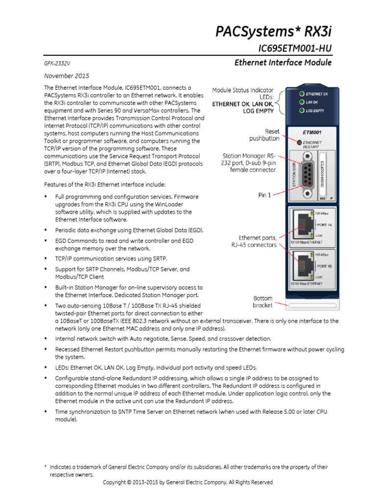 Ethernet_Module_IC695ETM001HU IPI | PDF | Computer Network | Transmission Control Protocol
