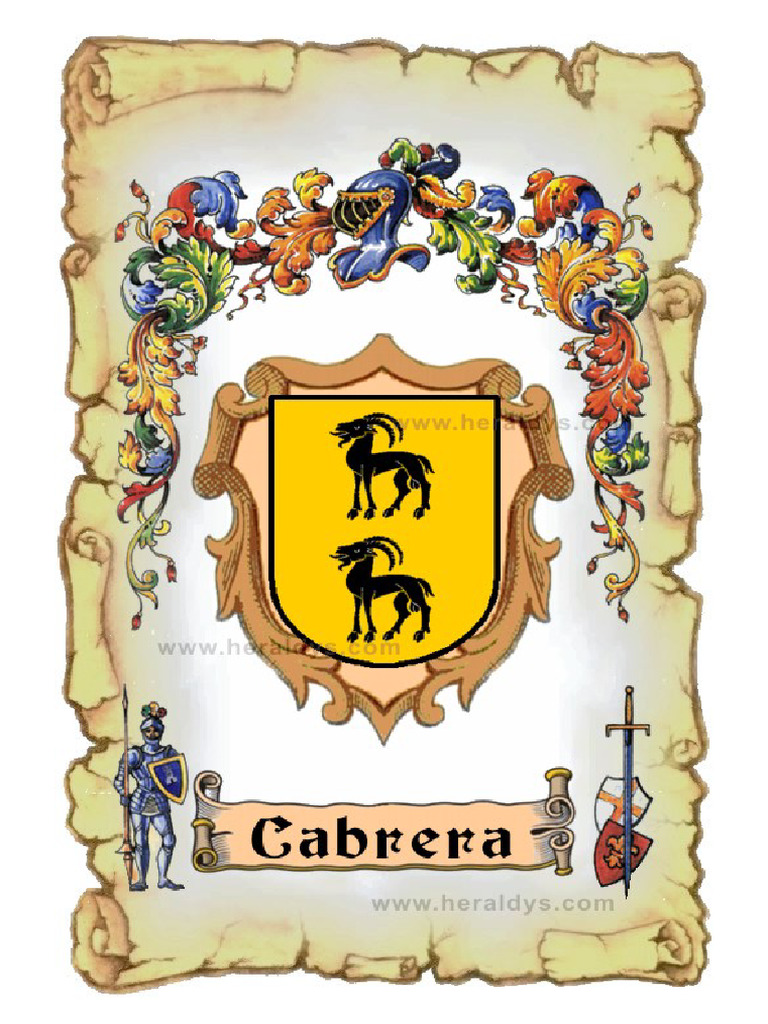 Orígenes del apellido Cabrera en España | PDF