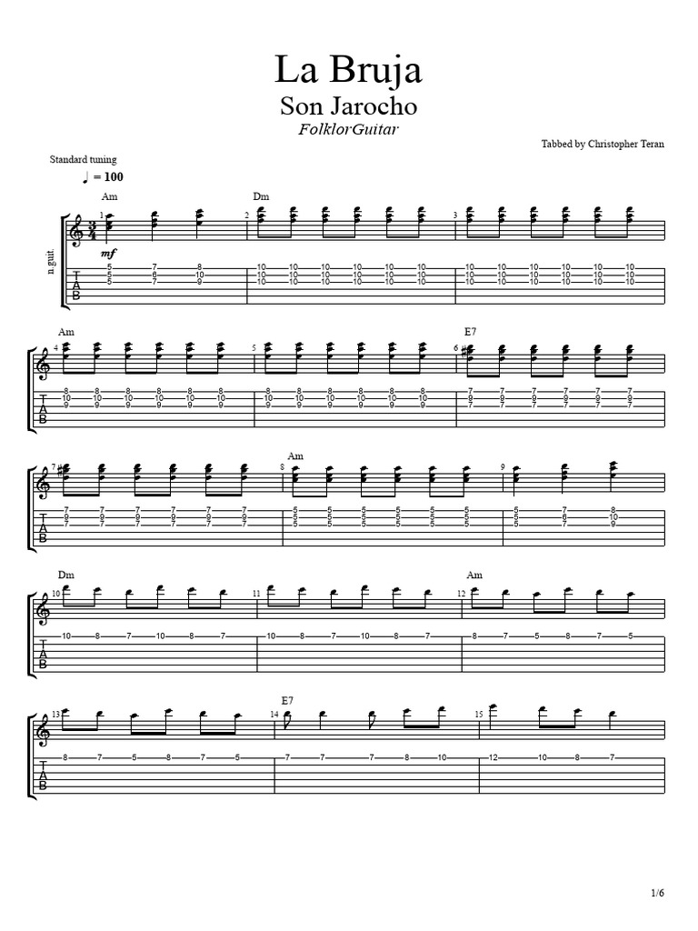 La Bruja - TAB | PDF