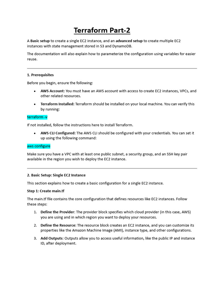 Terraform Part-2 @HydITHubGateway | PDF | Computing | Software