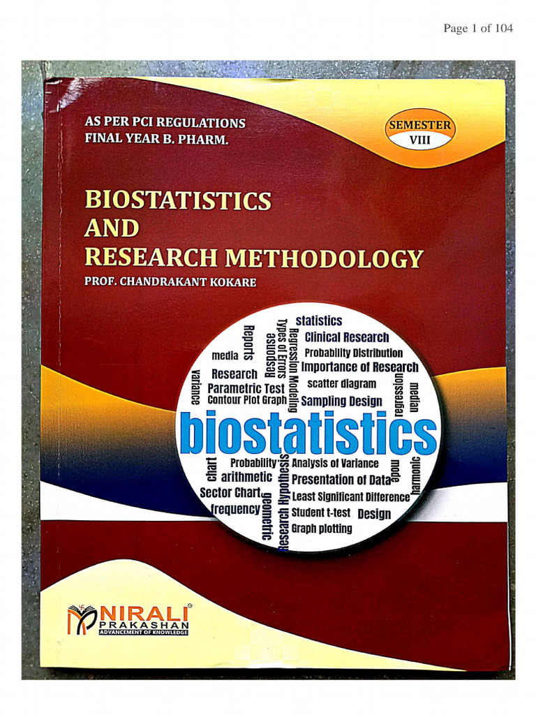 Biostatistics and Research Methodology Nirali Sem - 8 | PDF