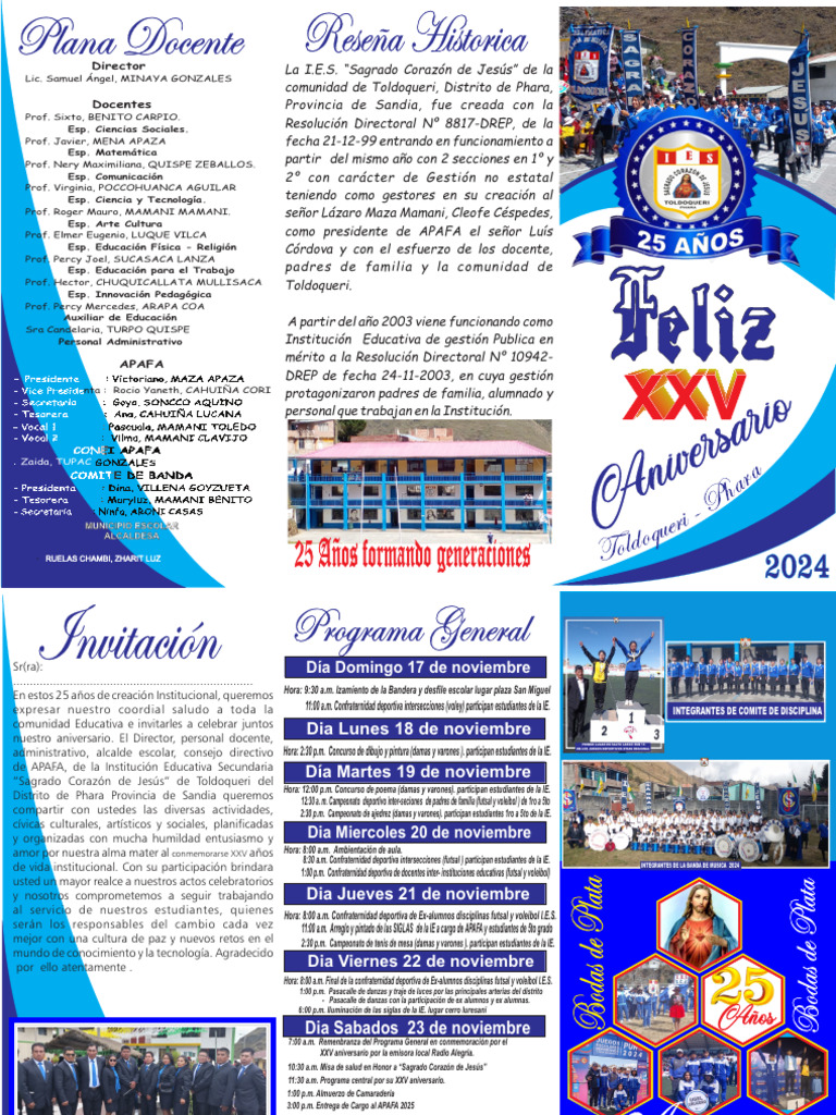 Triptico 2024 Colegio Original | PDF