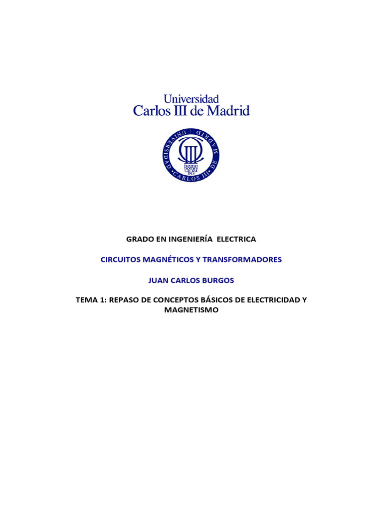 TEMA - 1 (Repaso Conceptos Básicos) v2 | PDF | Energia electrica ...