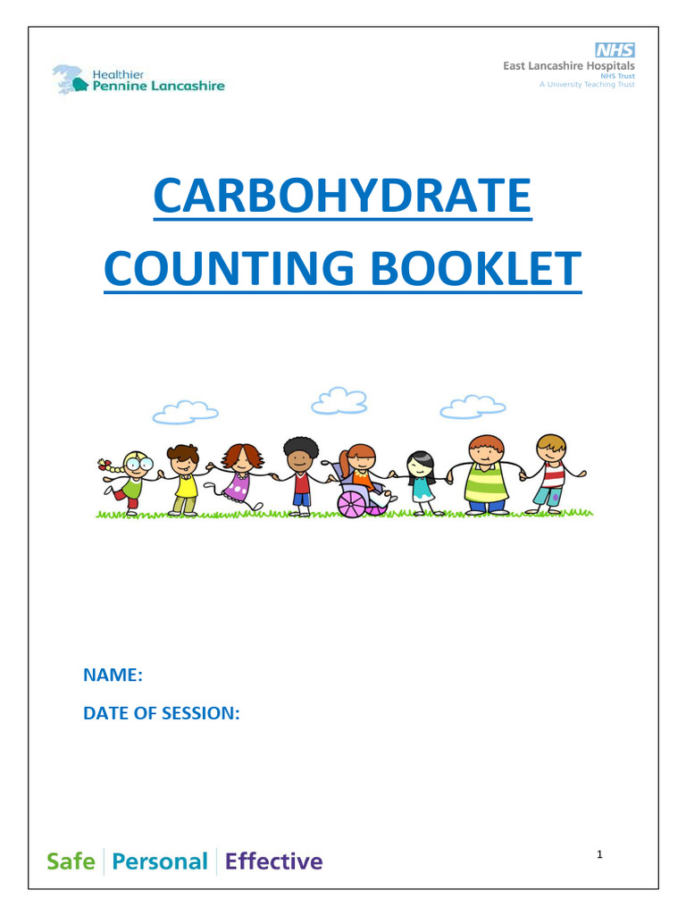 Carb Counting Workbook June 2020 | PDF | Carbohydrates | Sugar