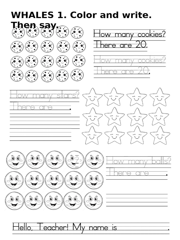 Whales 1 Unit 1 Lesson 3 and 4 | PDF