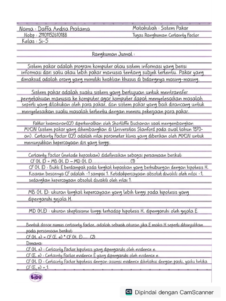 21-0188 Daffa Andria Pratama Si5 Sispak | PDF