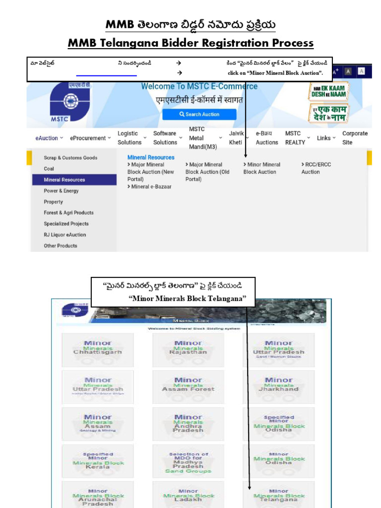 Bidder Registration Guide MMB TG | PDF | Software | Computer Security