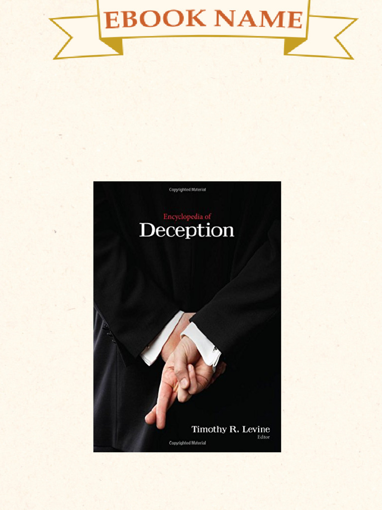 Encyclopedia of Deception 1st Edition Timothy R. Levine PDF Download ...