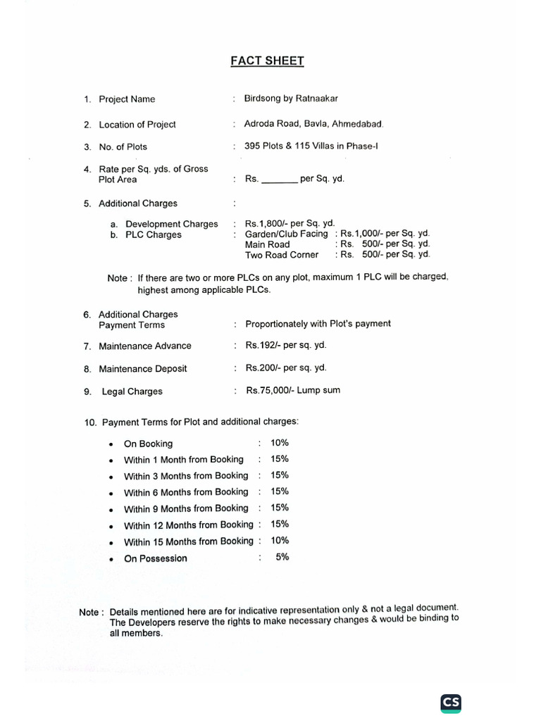 Birdsong Factsheet | PDF