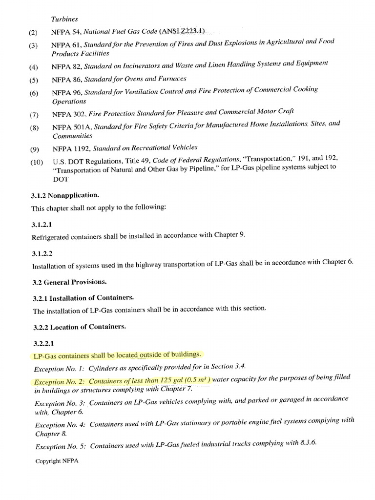 Nfpa 58-01 | PDF