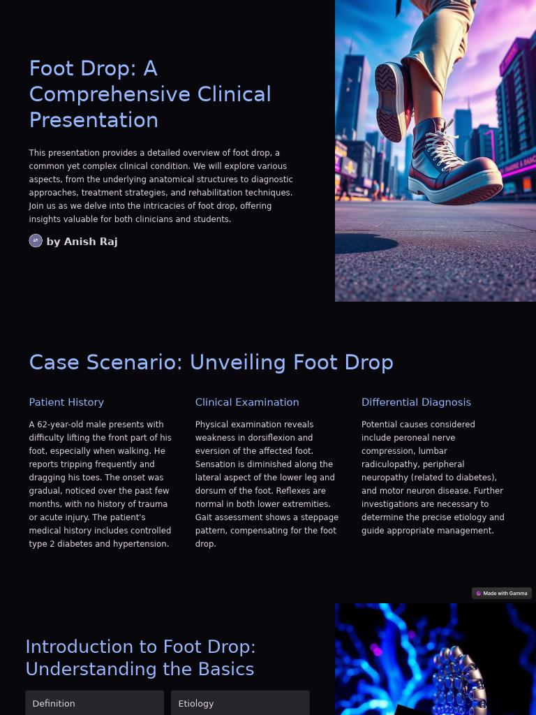 Foot Drop A Comprehensive Clinical | PDF | Clinical Medicine | Human ...