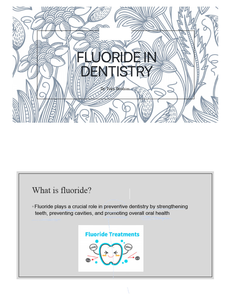Fluoride in Dentistry | PDF | Tooth Enamel | Fluoride