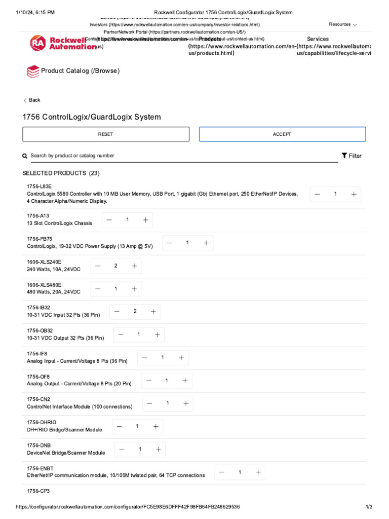 Rockwell Configurator Overview | PDF