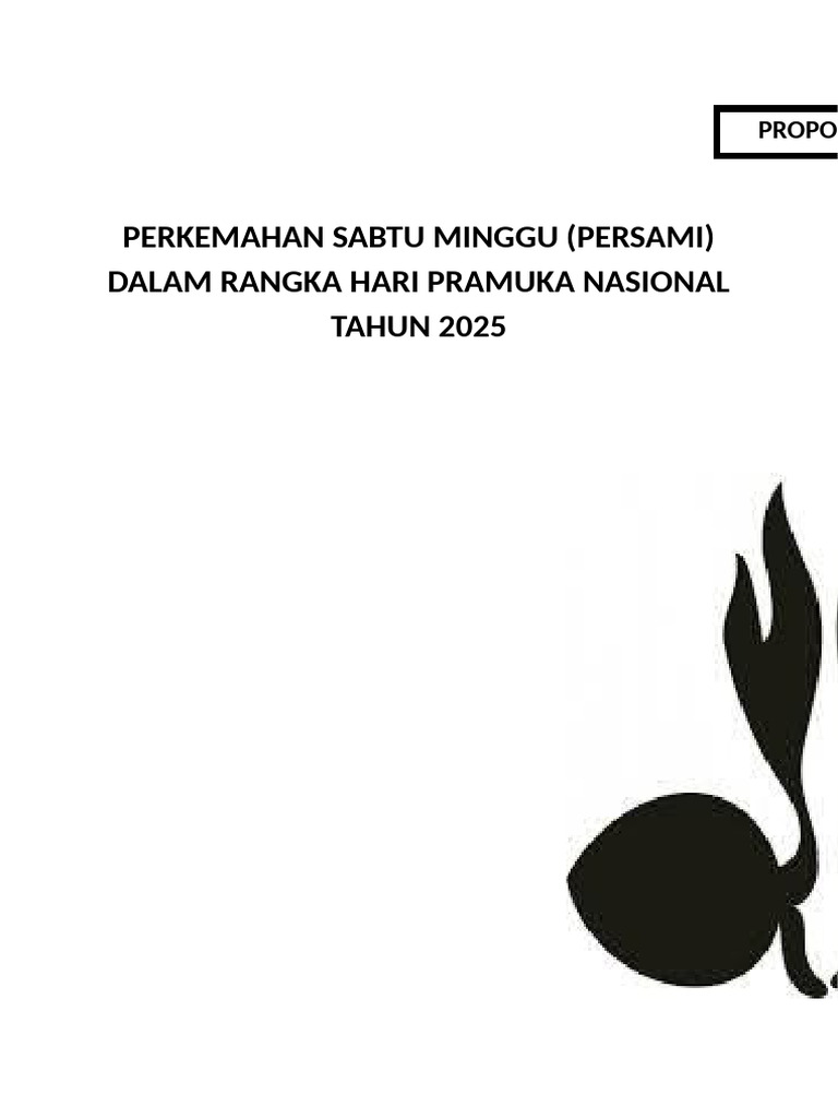 Proposal Persami Hut Pramuka 2025 | PDF