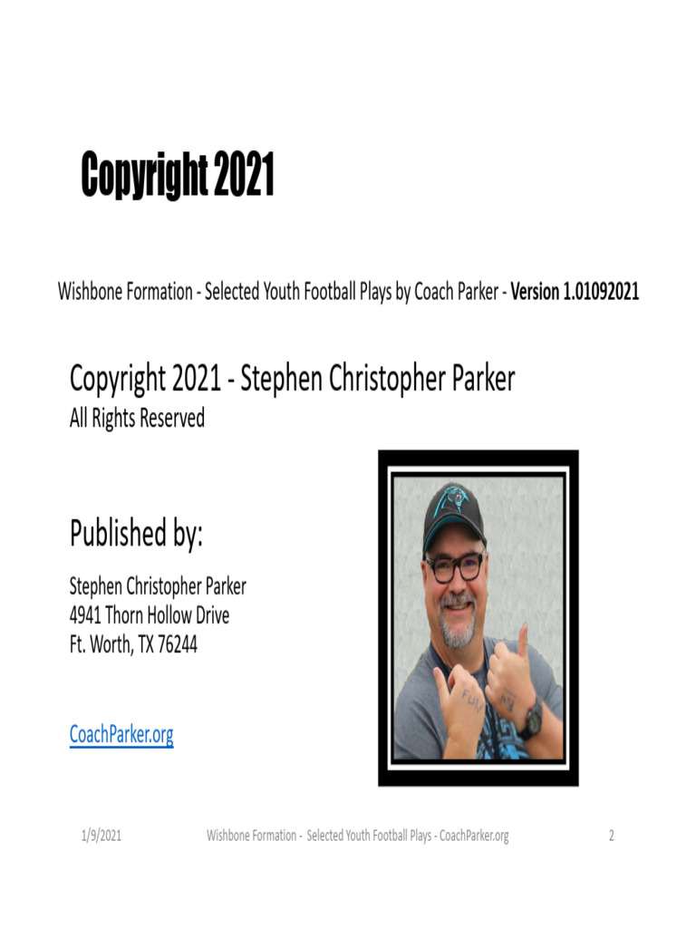 Youth Football Wishbone Plays Guide | PDF | National Football League ...