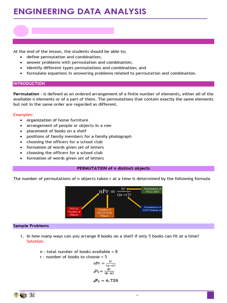 Permutation and Combination | PDF | Permutation | Mathematics