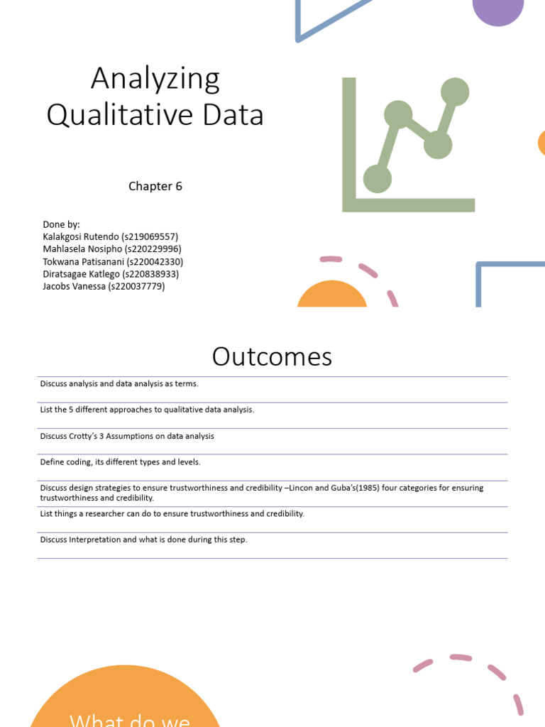 Chapter 6 Analyzing Qualitative Data | PDF | Qualitative Research | Research Methods