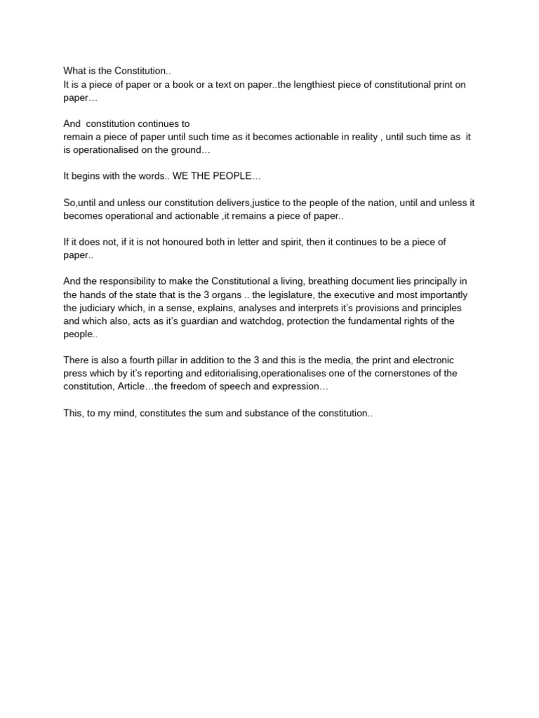 The Constitution | PDF