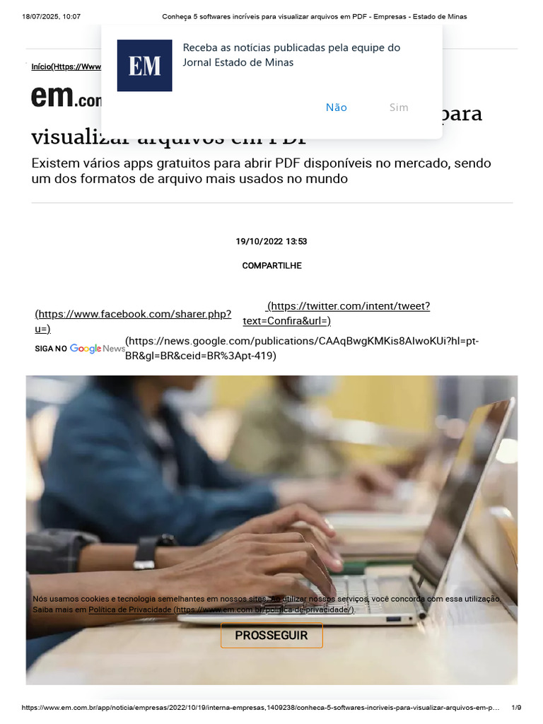 5 Melhores Softwares para Ler PDFs | PDF | Computação em nuvem ...