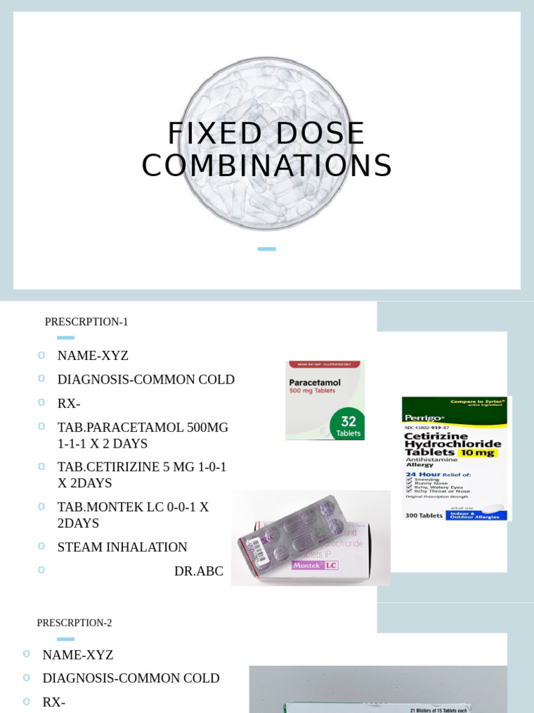 Fixed Dose Combinations | PDF | Medical Specialties | Drugs