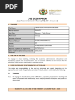 Deputy Principal Job Description | PDF | Teachers | Teaching