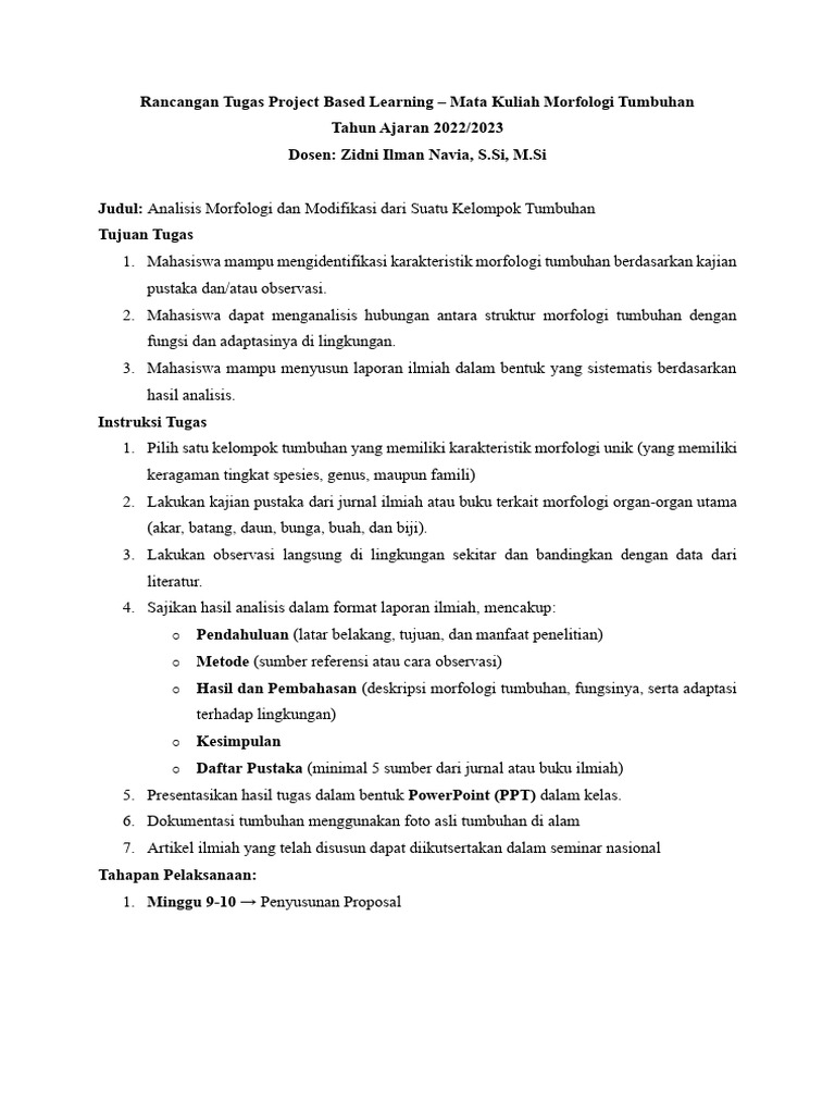 Rancangan Mini Riset | PDF